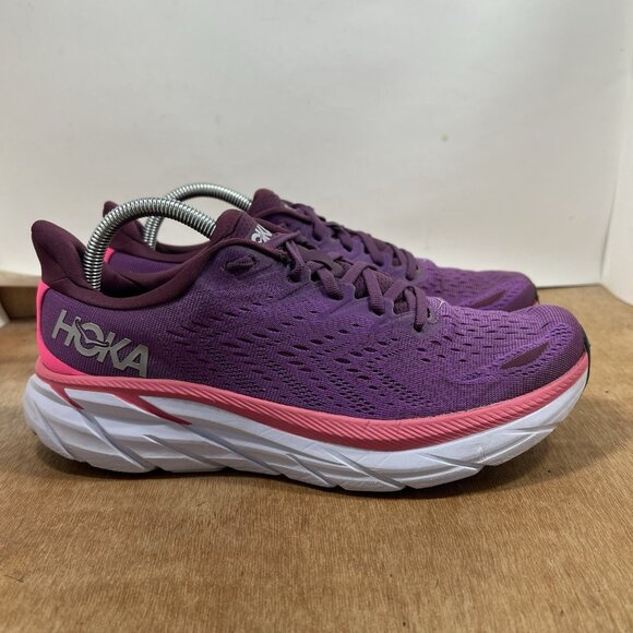 Hoka One One | Shoes | Hoka One One Clifton 8 Women Size 95 Purple ...